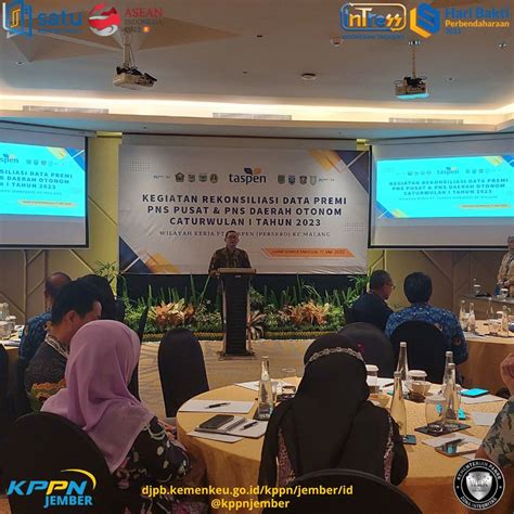 Kepala Kppn Jember Hadiri Acara Rekonsiliasi Data Premi Potongan Pihak Ketiga