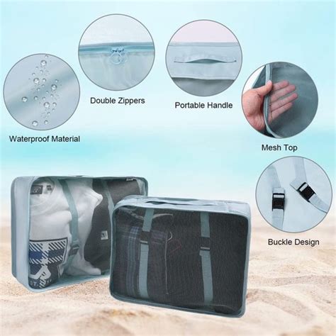 Packing Cubes Inpakkubussen 8 Stuks Reisorganizer Inpaktassen Reisbagage Bol