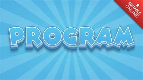 Program Text Effect Generator