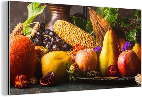 Décoration Murale Métal Peinture Aluminium Industrielle Légumes Fruits