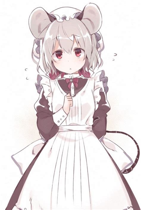 Nazrin Maid Anime Furry Touhou Anime Character Design