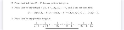 2 prove that 5 divides 8n−3n for any positive