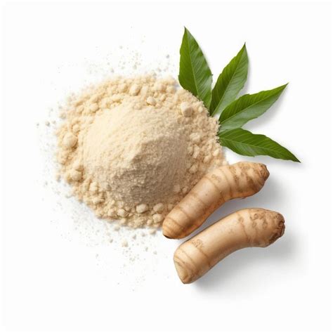Premium Ai Image Farofa Cassava Root And Cassava Flour Isolated On