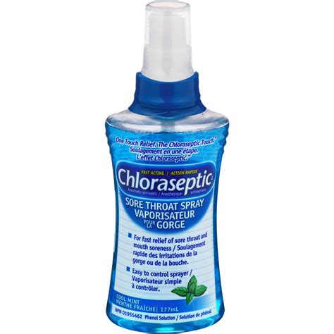 Chloraseptic Cool Mint Sore Throat Spray Fast Acting Relief 177ml