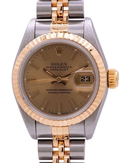 Lady Rolex Datejust Ss18k Yg Ref 69173 Circa 1995