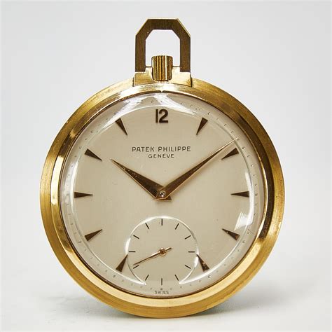 Patek Philippe 18k Yellow Gold Pocket Watch Circa 1958 Watchworks