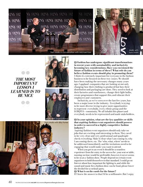Fern Mallis Stands As A True Trailblazer Within The Fashion Industry