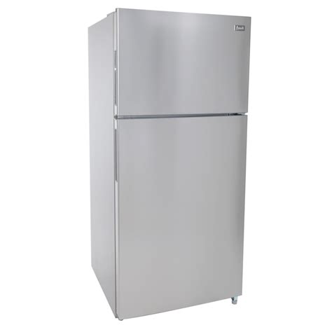 Avanti 18 Cu Ft Top Freezer Refrigerator Stainless Steel Ff18d3s 4 At