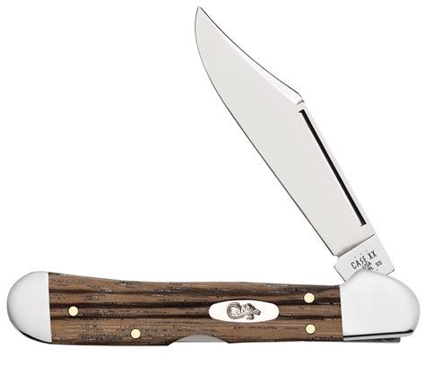 Case Mini Copperlock 25143 Natural Zebra Wood Knifeworks