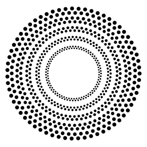 디자인 요소 기호 흰색 배경에 편집 가능한 색상 하프톤 프레임 도트 원형 패턴 벡터 일러스트 레이 션 검정 임의 도트가 있는