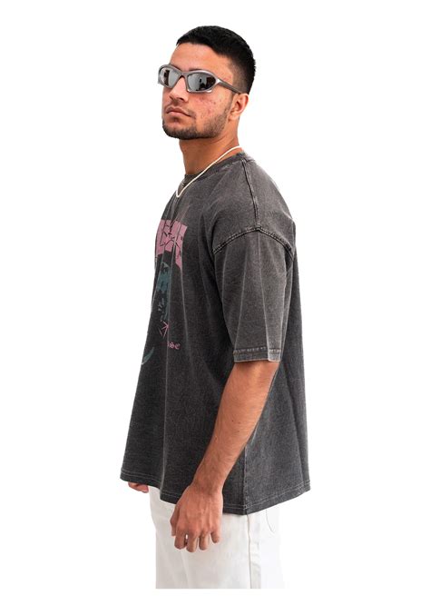 Vintage Gray Graphic T Shirt Unisex Oversized Fit Bawse