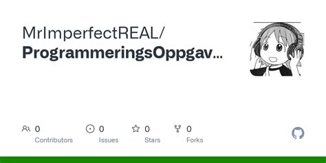 Github Mrimperfectrealprogrammeringsoppgaverbasic1