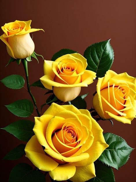 Premium Ai Image Roses On Solid Background