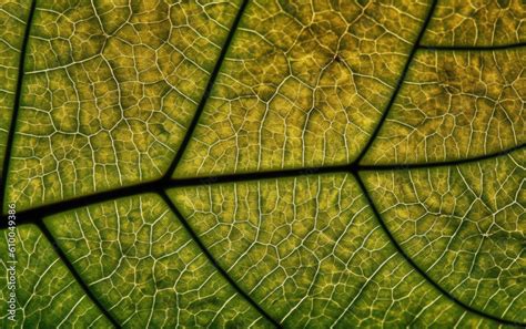 Leaf Cell Texture Created With Generative Ai Technology Stock