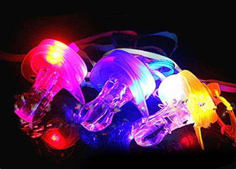10pcs Led Light Up Pacifier Necklace Adult Led Rave Pacifier Necklace