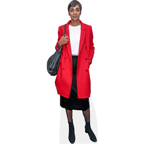 Reeta Chakrabarti Red Coat Cardboard Cutout