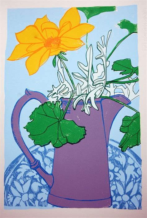 Dancing Flower Screenprint By Emily Gillmor