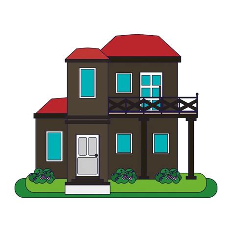 Premium Vector House Real Estate Cartoon Isolated