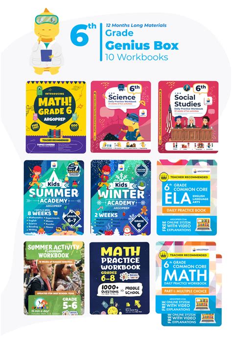 6th Grade Ultimate Bundle 10 Workbooks Argoprep