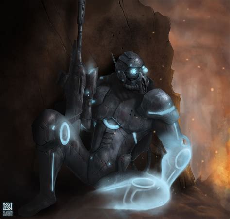 Starcraft Ghost Nuclear Suit Radiation Suit Art Sci Fi Dreadnought
