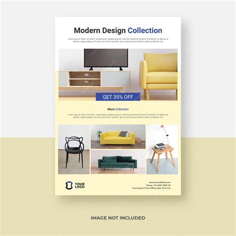 Premium Psd A4 Furniture Sale Flyer Template Design