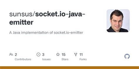 GitHub Sunsus Socket Io Java Emitter A Java Implementation Of Socket Io Emitter