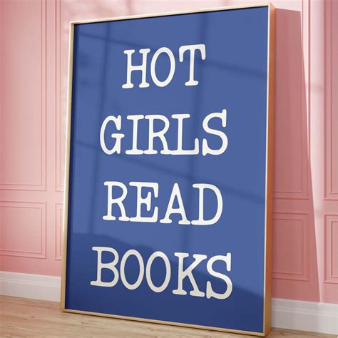 Dopaprint Unframed Paper Poster Hot Girls Read Books Wall Decor