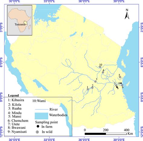 Sampling Locations In Tanzania Download Scientific Diagram