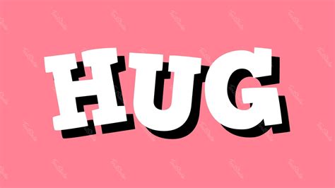 Hug Text Effect Vector File Illustrator Premium