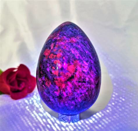 Uv Reactive Ruby Apatite Egg Ruby Egg Beautiful Large Etsy