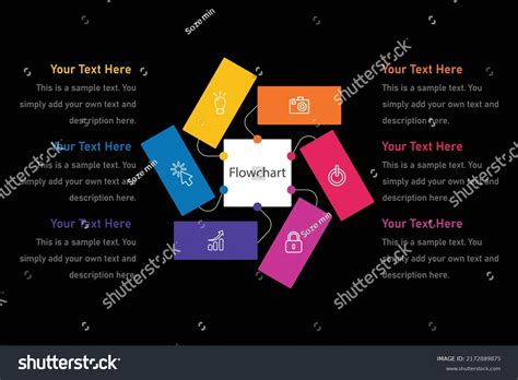 Big Flowchart Without Text Combined Circle Stock Vector Royalty Free