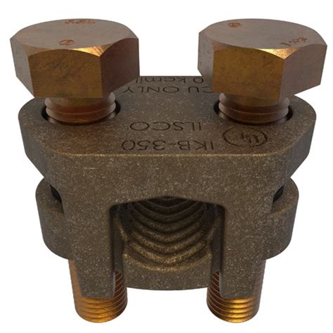 Ilsco Ikb 350 Split Bolt Copper 350 250 Mcm Stranded 35 Kv Copper