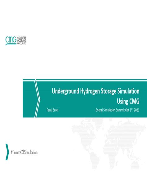 Cmg Suite For Hydrogen Storage Simulation Pdf Solubility
