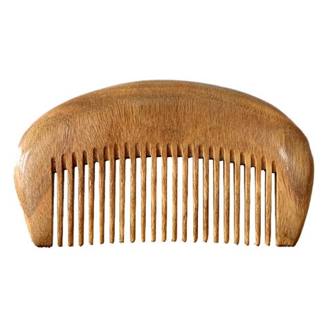 Natural Green Sandalwood Comb Electrostatic Massage Comb Portable Small