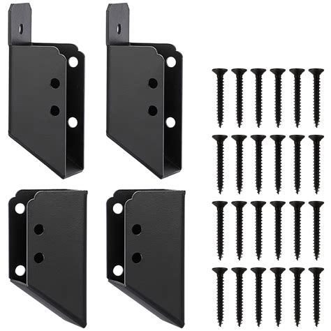 Deck Railing Brackets 12 Pack Black Stainless Steel Hidden Connectors