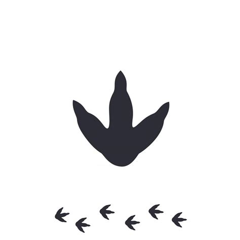 Dinosaur Footprint Vector Icon On White 3005355 Vector Art At Vecteezy