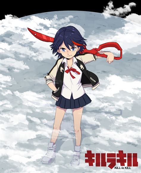 Miya 24toys Matoi Ryuuko Kill La Kill Bad Id Bad Pixiv Id 10s 1girl Blue Eyes Bow