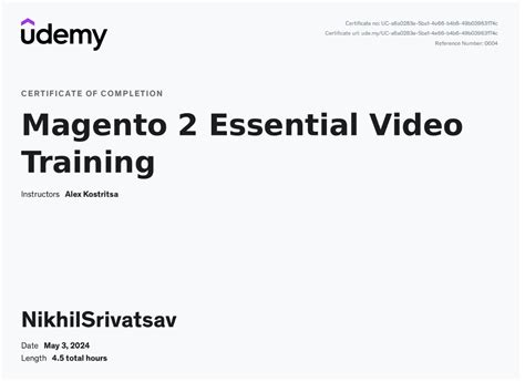 Udemy Professionaldevelopment Newskills Nikhil Srivatsav