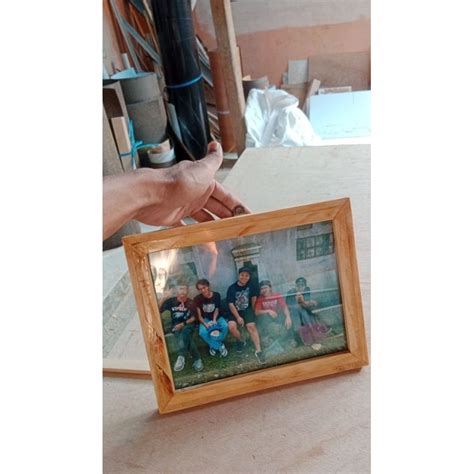 Jual Binkai Foto Estetik Kayu Jati Belanda Kaca Murah Shopee Indonesia