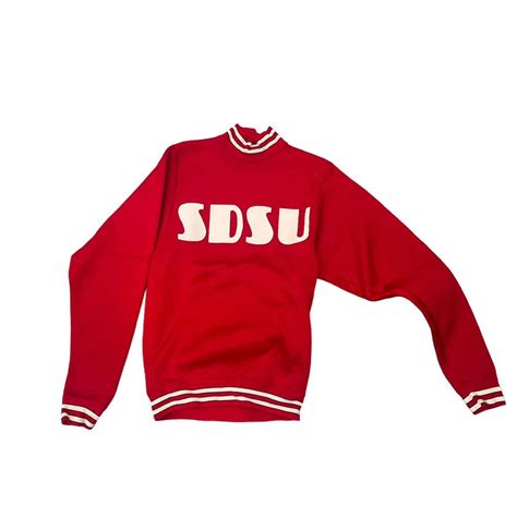 Vintage 1960s 70s Rare Sdsu Cheer Sweatshirt No Depop