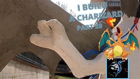 I Build A Charizard Statue Part 29 Pokemon Statue Creation Youtube