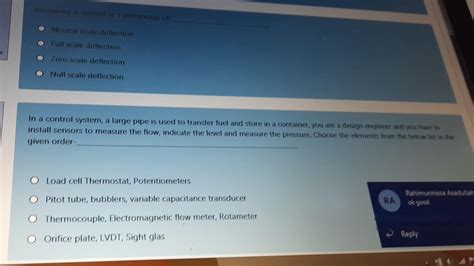 Solved Ope1 Neutral Scale Deflection Full Scale Deflection