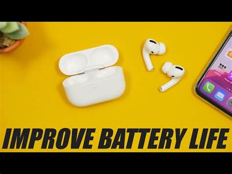 Improve Airpods Airpods Pro Battery Life Tips And Tricks Youtube
