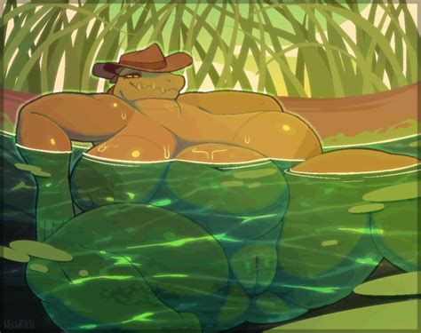 Rule 34 Alligator Hallie Welwraith Hat Nipples Nude Pussy Reptile