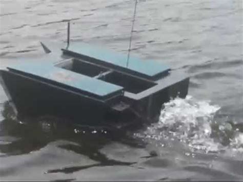 Rc Selfmade Homemade Bait Boat Futterboot Eigenbau Youtube