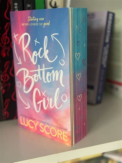 Rock Bottom Girl By Lucy Score Sprayed Edges Etsy