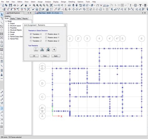 Joint Assignment Restraints In Global Direction Degrees Of Freedom Download Scientific Diagram