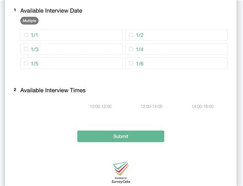 Checkbox Matrix｜surveycake Help Center