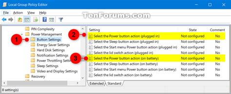 Change Default Action Of Power Button In Windows Tutorials