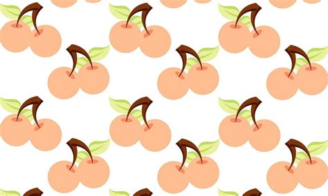 Sweet And Cute Cherry Pattern 30720562 Vector Art At Vecteezy